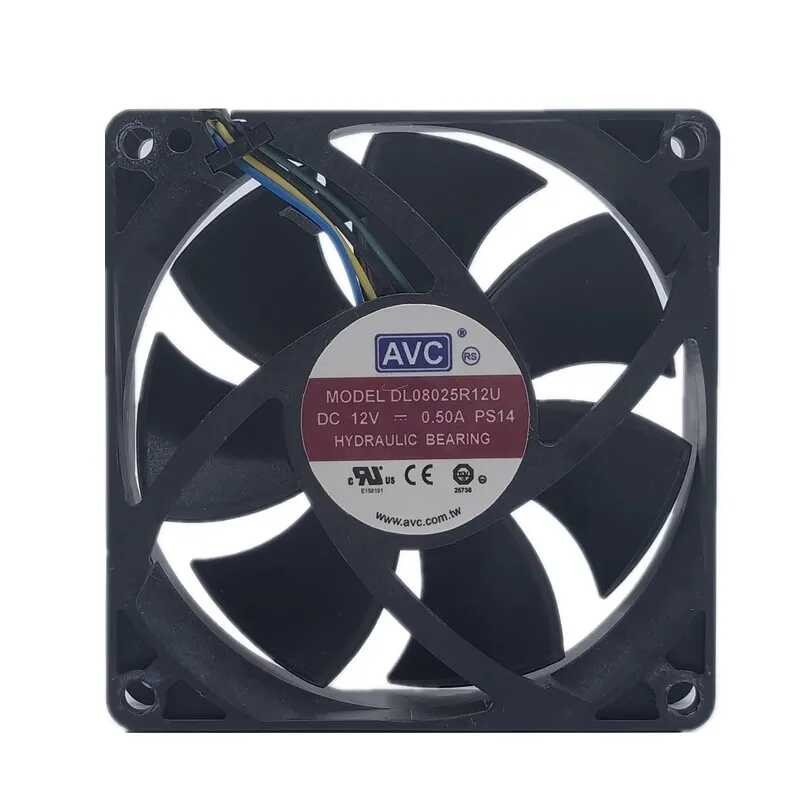 Ong CPU 02 4 Cook Fan Para Sa AVC Dl08025r12u 12V 0.5A 4-Wire PWM Speed ...