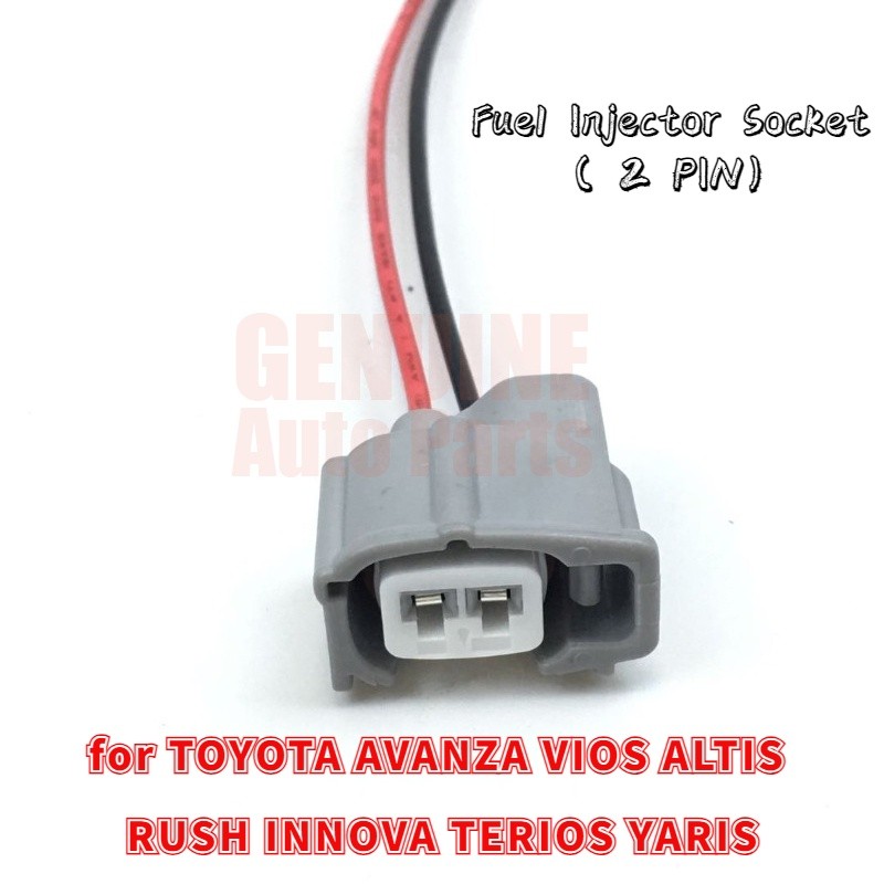 Fuel Injector Socket（ 2 PIN）for TOYOTA AVANZA VIOS ALTIS RUSH INNOVA ...