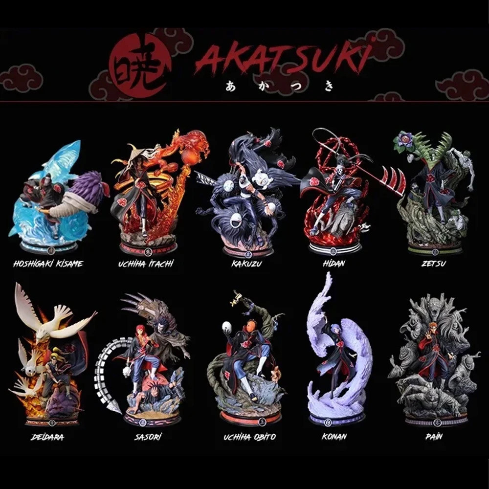 Large - Sized Anime Naruto Akatsuki Figures Uchiha Obito Figur Konan ...