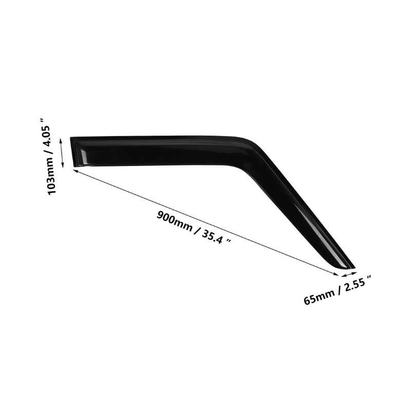 Side Car Windows Deflectors Rain Sun Awning Shields Window Visors For ...