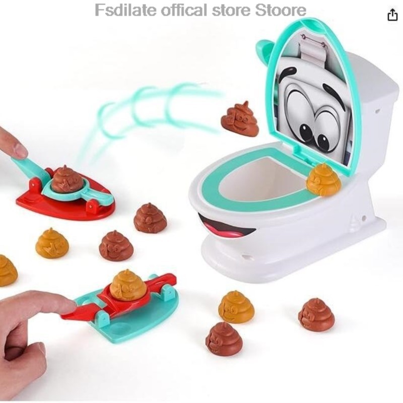 Funny Poop Toilet Game Toys Shooting Toys Prank Catapult Toys ...