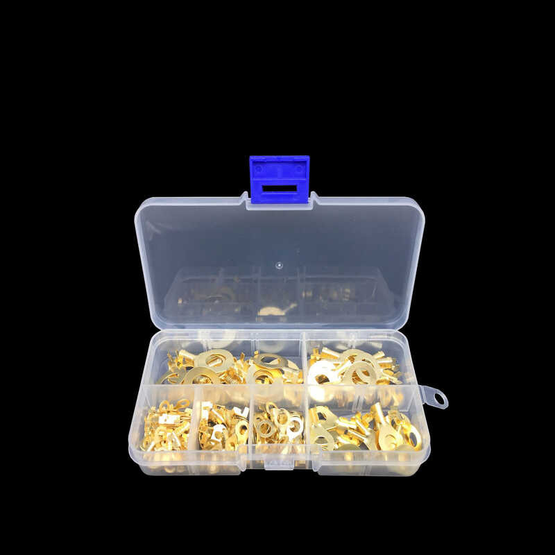 E3474 set of 150 circular cable lugs, eye wire terminal blocks | Shopee ...