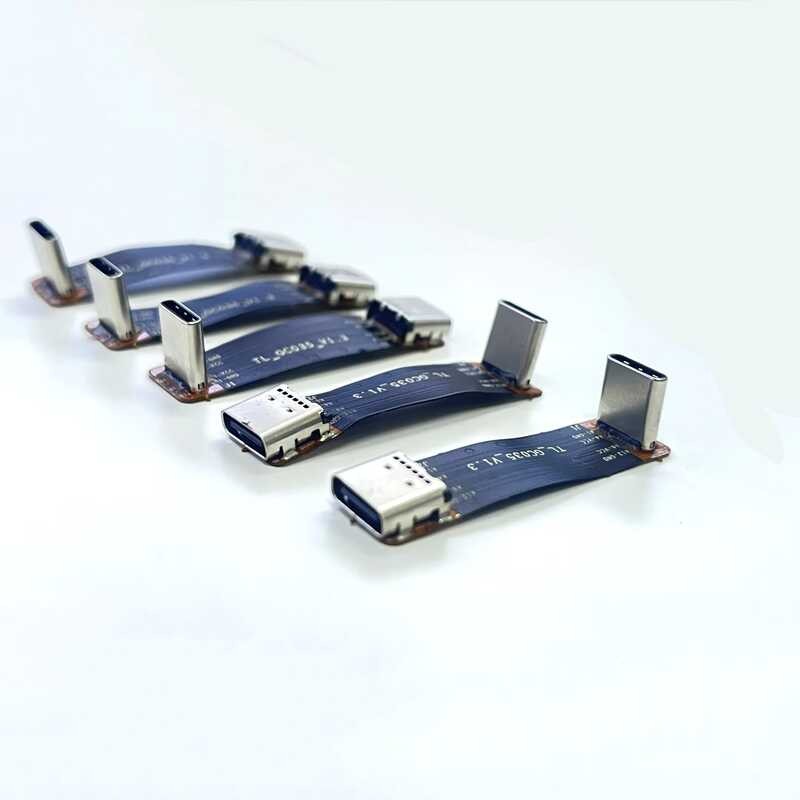 60W 90 Degree 40Mm Male To Female USB FPC FFC FPV Ultra Slim Usb3.1 ...