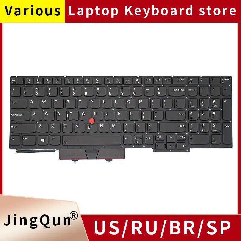 US Russian ⭐ For Keyboard Lenovo Thinkpad Backlit E15 Gen1 Gen2 R15 ...