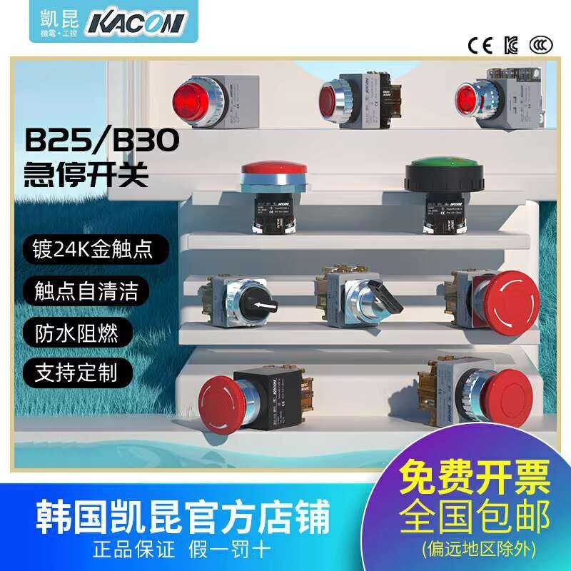light button switch pindutin ang uri ng B25/30 series self resetting ...