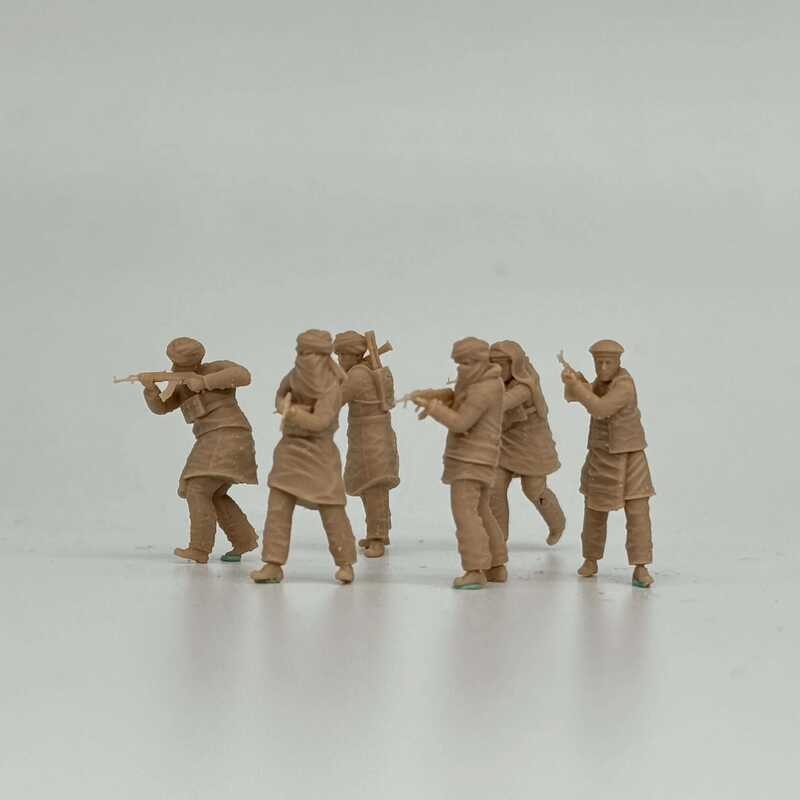 Scale 1/72 Resin Model Kit 6 Rebel s Tabletop Figures War-Gaming ...