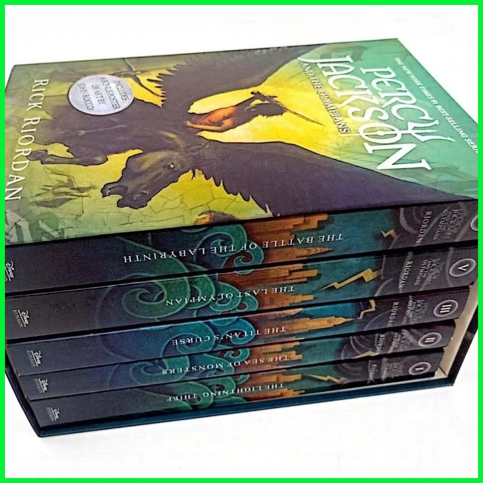 ♟ § Percy Jackson and Olympic athlete, Rick Riordan boxed set (five ...