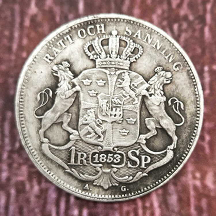 Antique Antique Antique White Copper Silver Coin, Foreign Silver Dollar ...