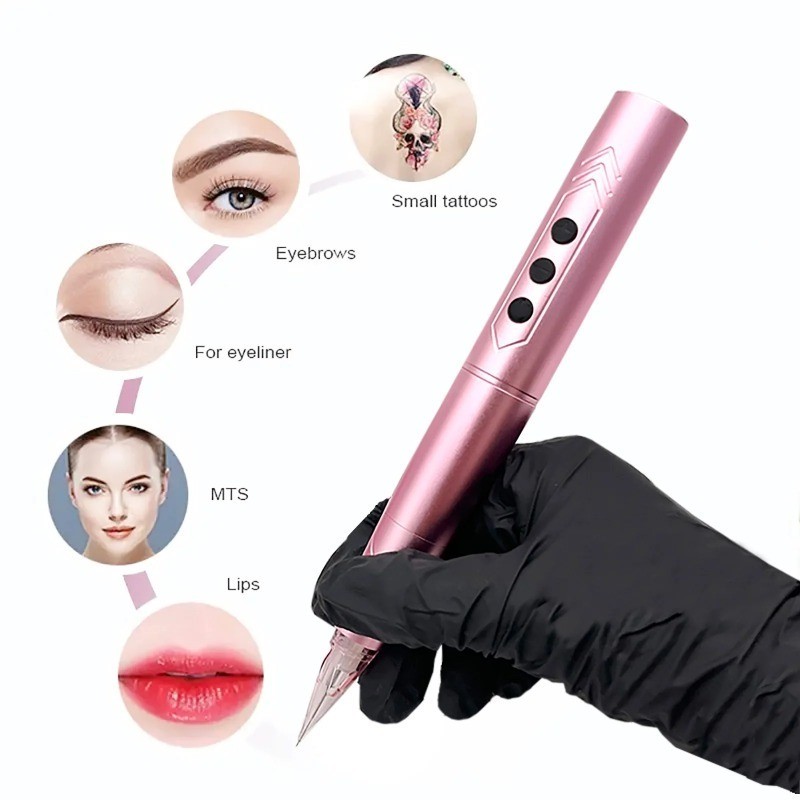 【Available】New Wireless Microblading Tattoo Pen Machine Set (with Two ...