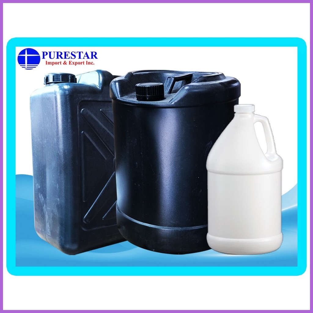 20 Liters Container Round & Square (Black) / 1 Gallon Plastic Container ...