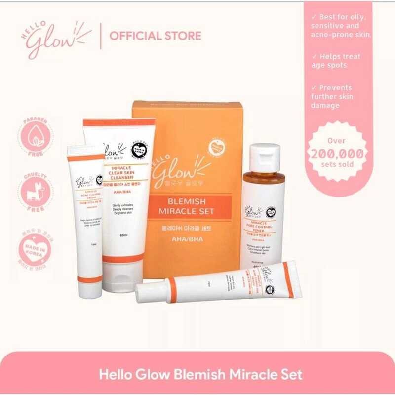 Blemish Hello Glow Miracle Set | Shopee Philippines
