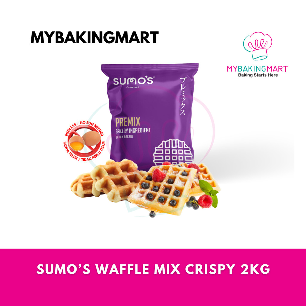 Sumo WAFFLE MIX CRISPY 2KG - WAFER BREAD FLOUR - HALAL Instant Flour ...