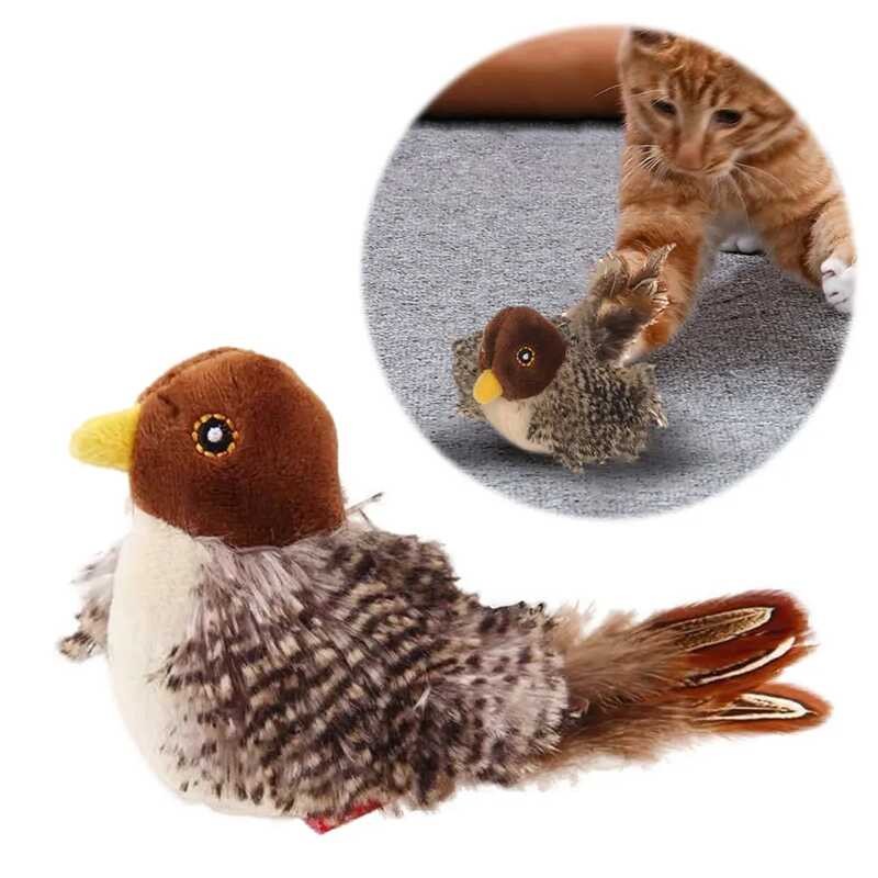SK Flying Flapping Wings Sparrow Caip Toys Vivid Chirpi]Ng Simulation ...