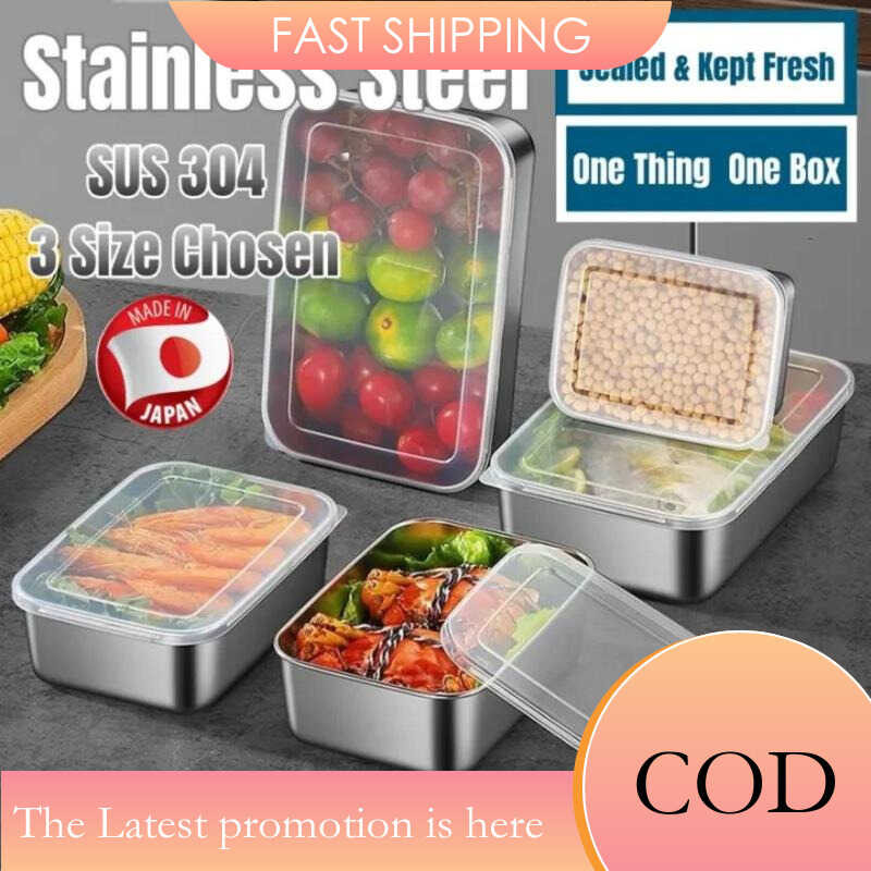 304 Bakal Pananatiling May Talpok Trays Food Keeper Storage Kahon ...