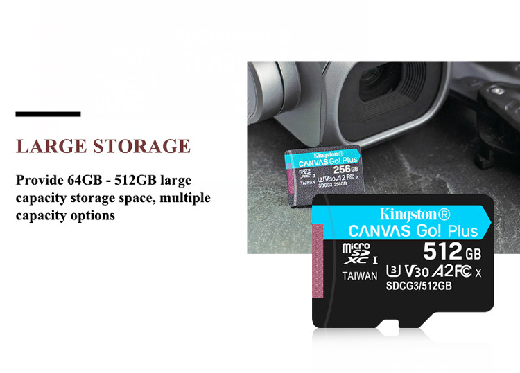 Kingston Micro SD Card Memory Cards SDCG3 64GB 128GB 256GB TF Flash ...