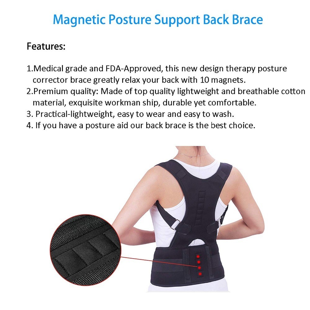 Orthopedic Lumbar Thoracic Back Posture Shoulder Support Brace Shoulder ...