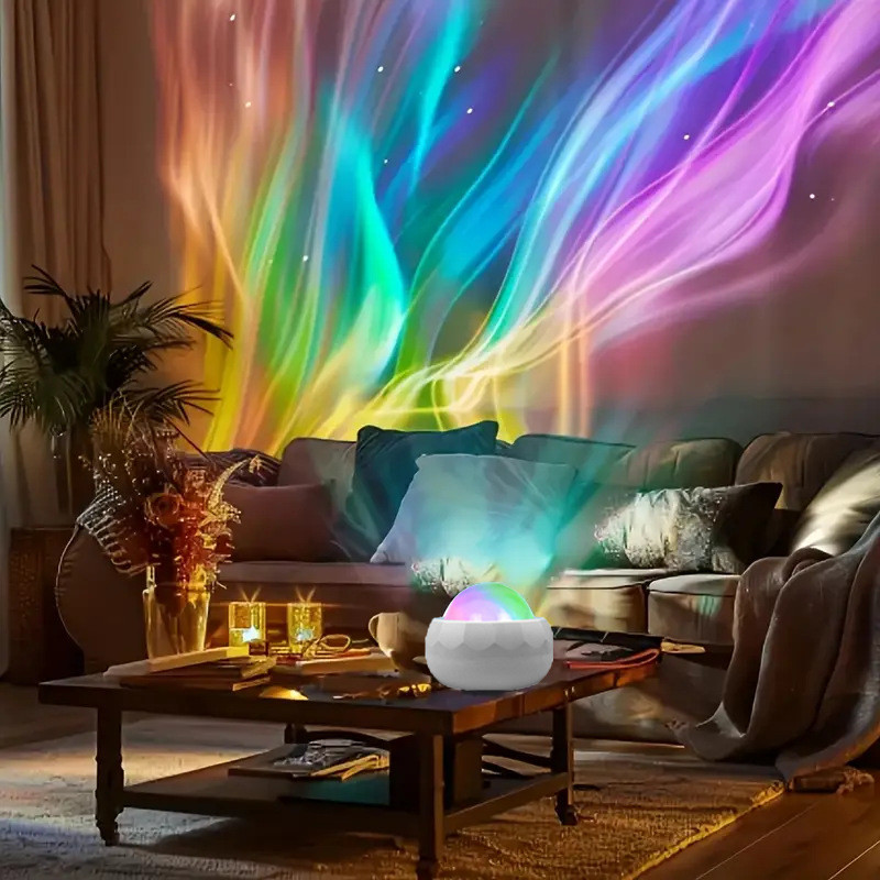 Northern Lights Starry Sky Projector Lamp LED Atmosphere Light Night ...