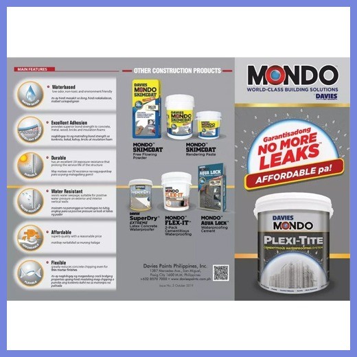 [Ready Stock] Davies Mondo Plexitite Cementitious Waterproofing 4 ...