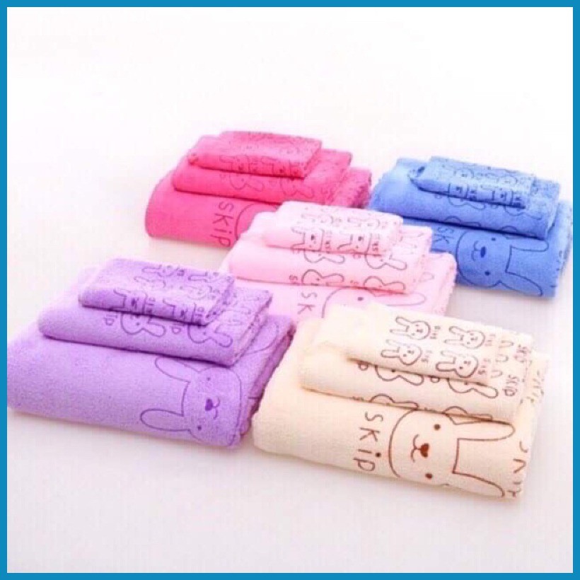 3 in 1 microfiber cartoon print water absorbent towel.. | Shopee ...
