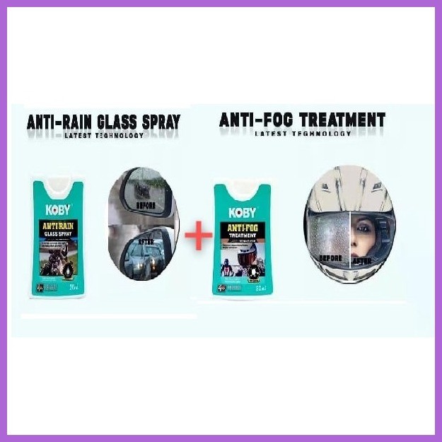 Koby ANTI-FOG Treatment / ANTI-RAIN GLASS Spray (20ML) | Shopee Philippines
