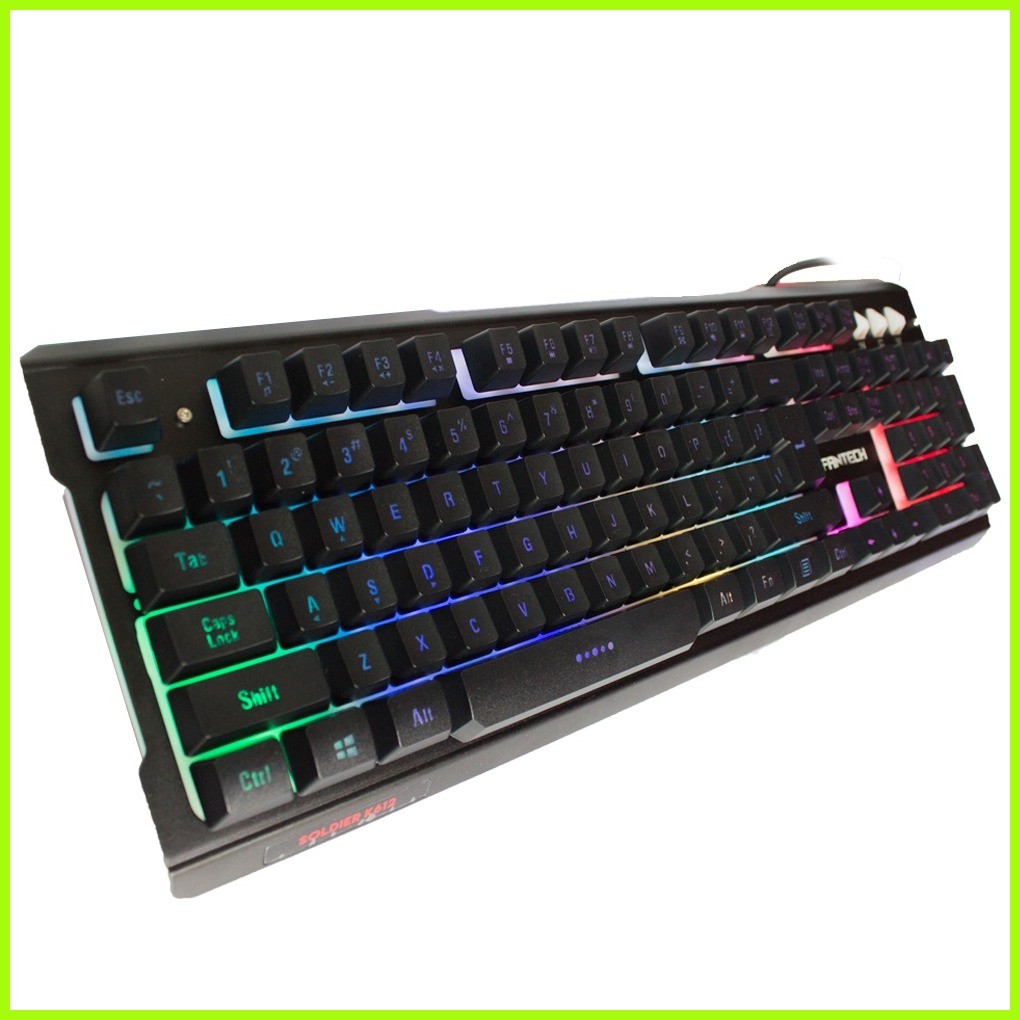 § Fantech Soldier K612 Membrane Gaming Keyboard RGB Spectrum Mode Anti ...