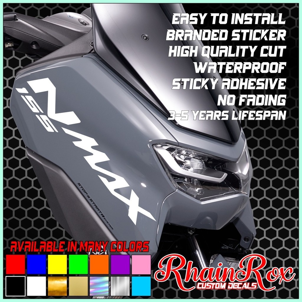 yamaha nmax v1/v2 side fairing sticker 18x2 inches size | Shopee ...