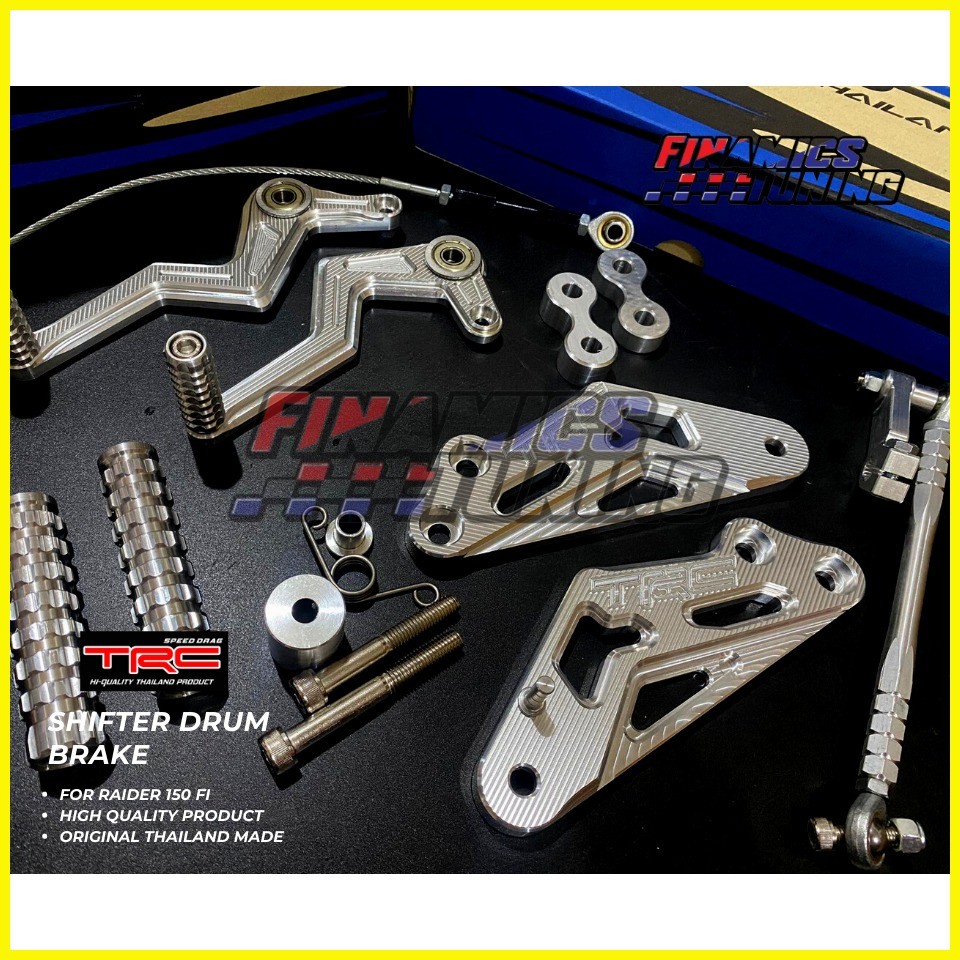 RAIDER 150 CARB AND FI SHIFTER DRUM BRAKE AND DISC BREAK WITH CNC BOLTS ...