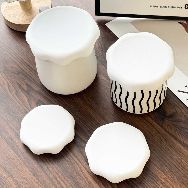 [ Featured ] Soft Silicone Cup Lid Coaster - Glass Cup Mat - Small Bowl ...
