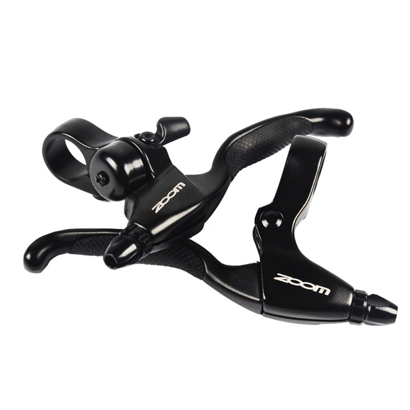 Zoom MTB Road Bike Brake Lever Set Aluminum Alloy Black Bicycle Handle ...