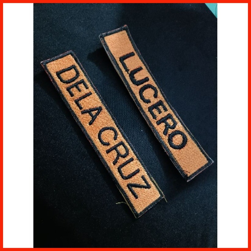 tangerine personalized name flag bfp patches | Shopee Philippines