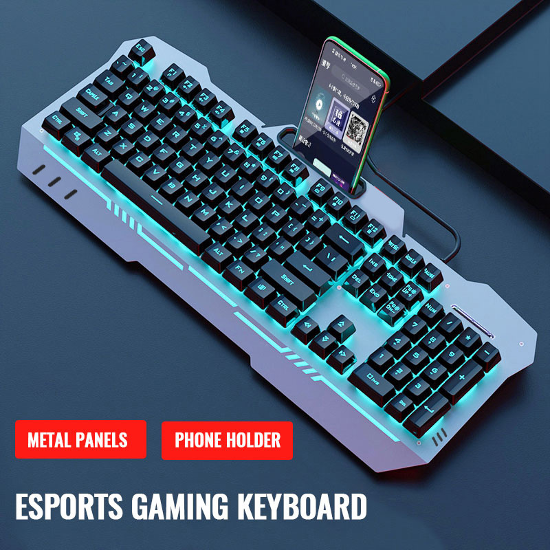 Zeus K-55 RGB Gaming Keyboard 104 Keys Backlight Wired Mechanical ...