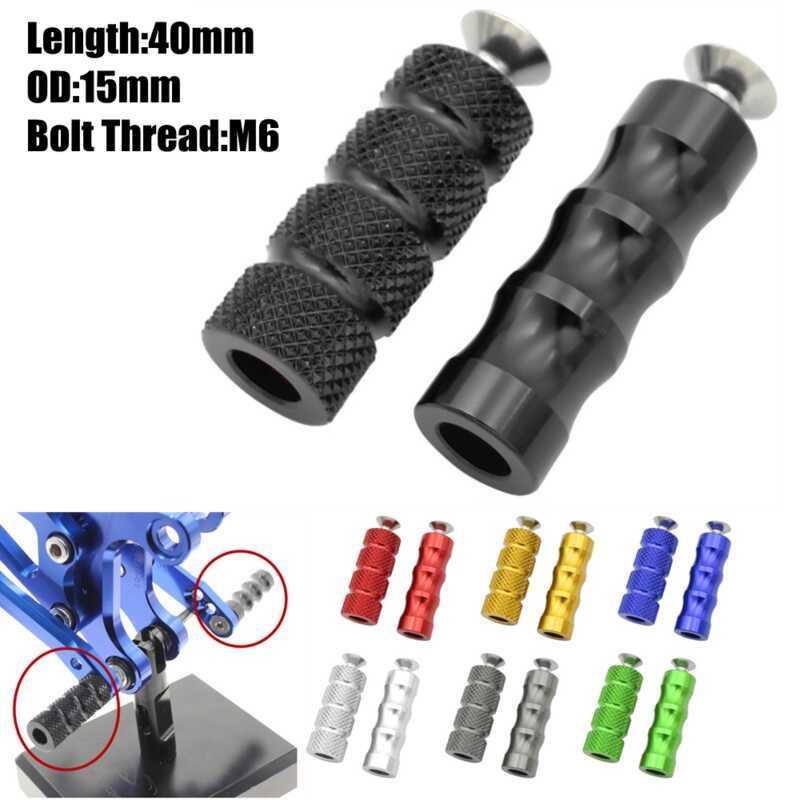 CNC 8 M6 Racing Gear Shift Lever Peg Brake Pedal Shifter Foot Pegs ...
