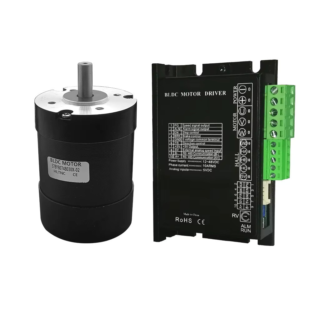 HLC 24V 3000Rpm 100W 0.32Nm BLDC Brushless Spindle Motor Bd10lr Driver ...