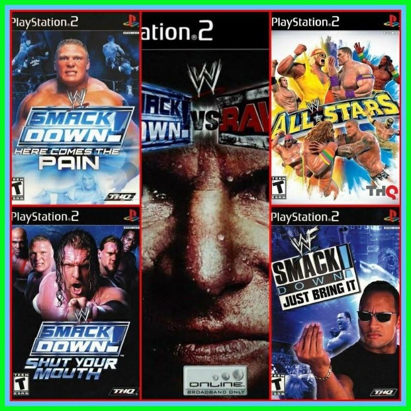 PS2 CD PlayStation 2 Games WWE Smackdown Series (Read Description ...