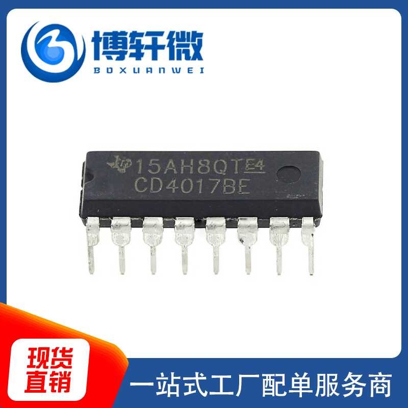 CD4017BE Direct DIP-16 CD4017 Decimal Counting Distributor IC | Shopee ...