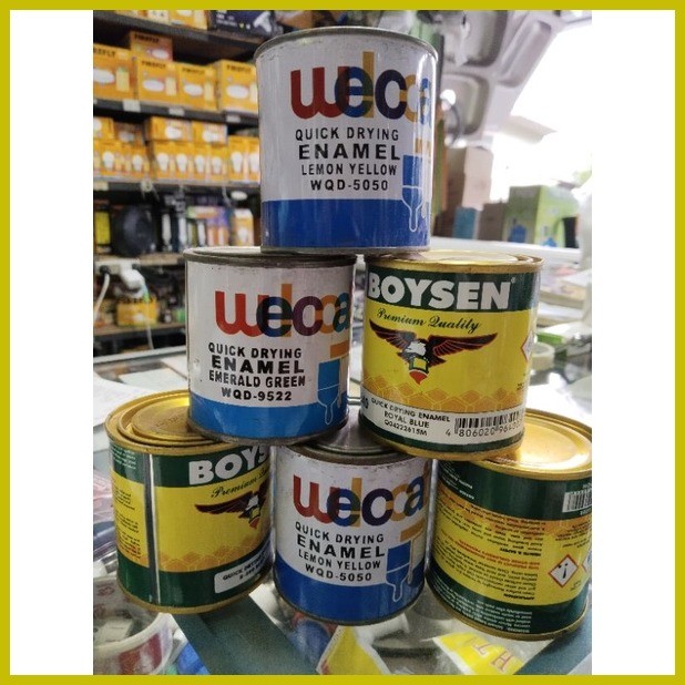 ๑ BOYSEN / WELCOAT Quick Drying Enamel Paint 1/4Liter ( various color ...