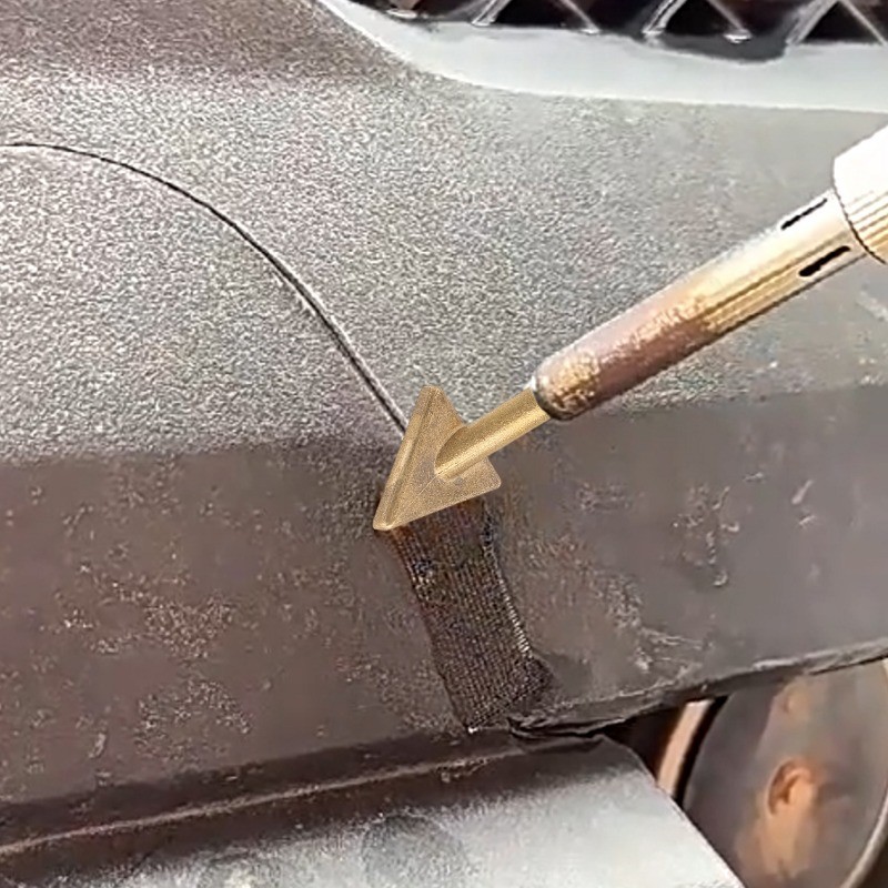Plastic Welding Triangle - Car Bumper Repair Tool - Copper Triangular ...