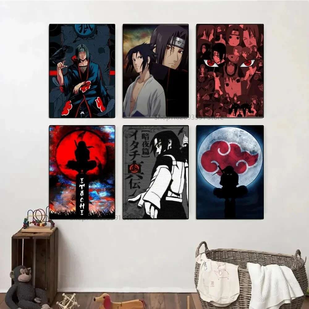 Naruto 1pc Uchiha Itachi Poster Stickers Art Wall Murals Game Room ...