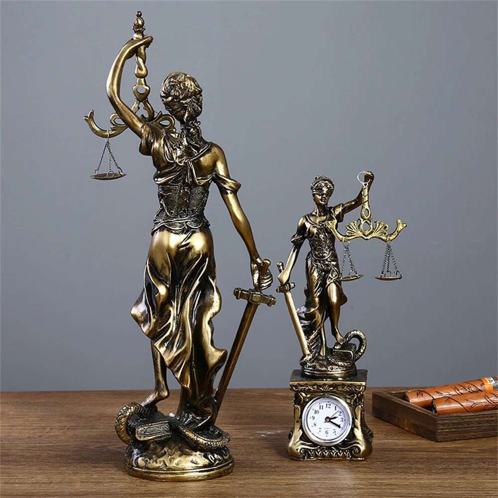 Goddess Themis Of Justice Statue Greek Mythology Ornaments Fair Angel ...