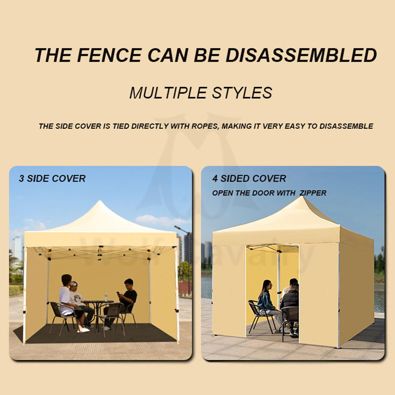 3x4.5M Outdoor Tent Sunshade Waterproof Retractable Tent with 4 Side ...