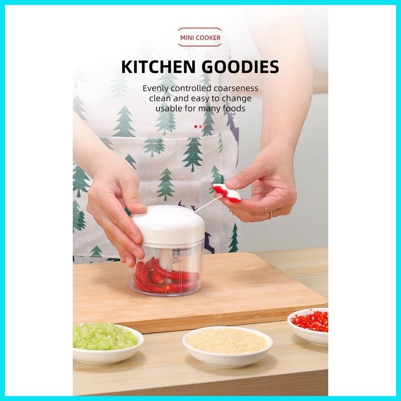 ి ☠ 170ml Baby Food Blender Food Processor Hand Pull String Garlic ...