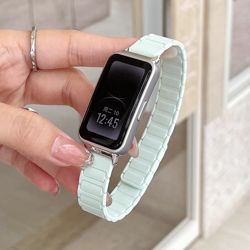 Silicone Magnetic Strap For HUAWEI Band 9 8 7 NFC Sport Wristband For ...