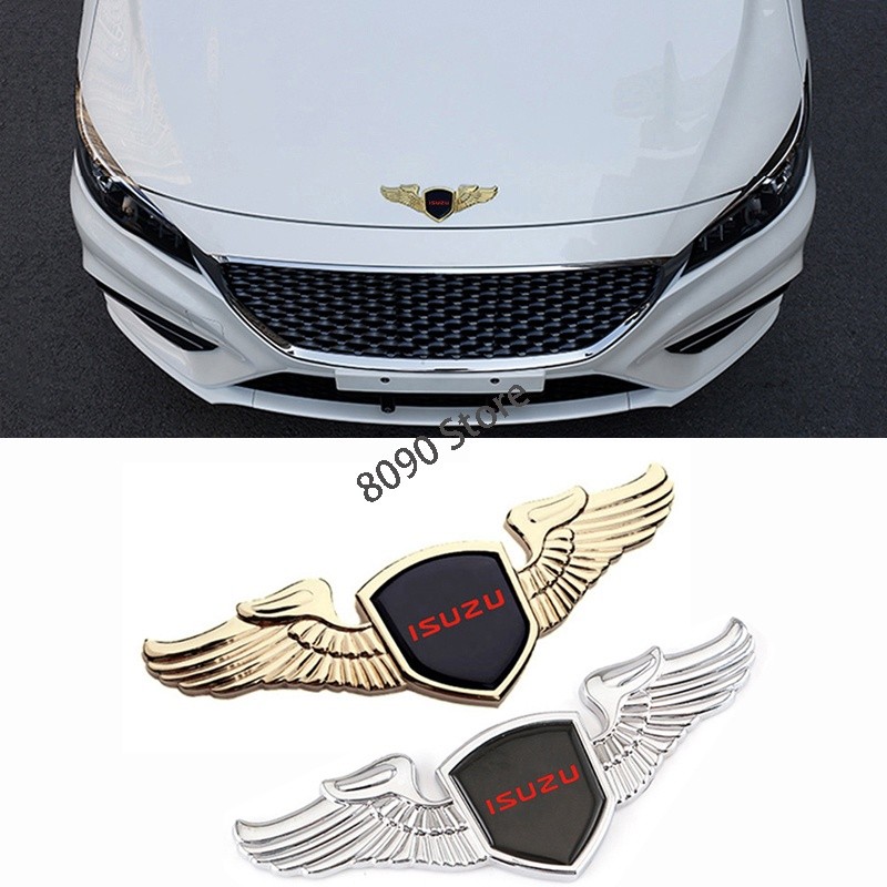 in stock Metal Car Front Hood Bonnet Sticker Auto Angle Wings Emblem ...