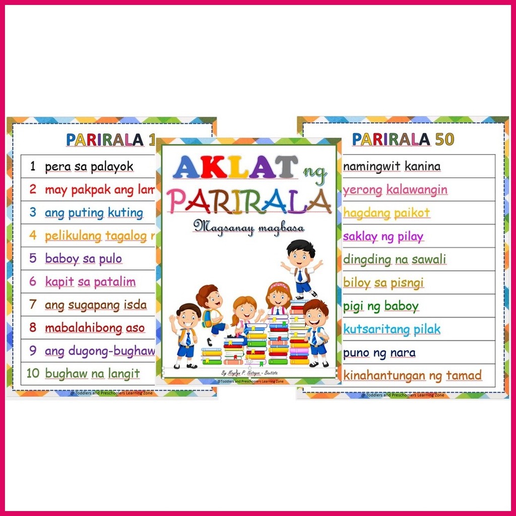 ABAKADA at Pagpapantig ng mga Salita 50 pages | PARIRALA | SALITANG MAY LARAWAN | Shopee Philippines