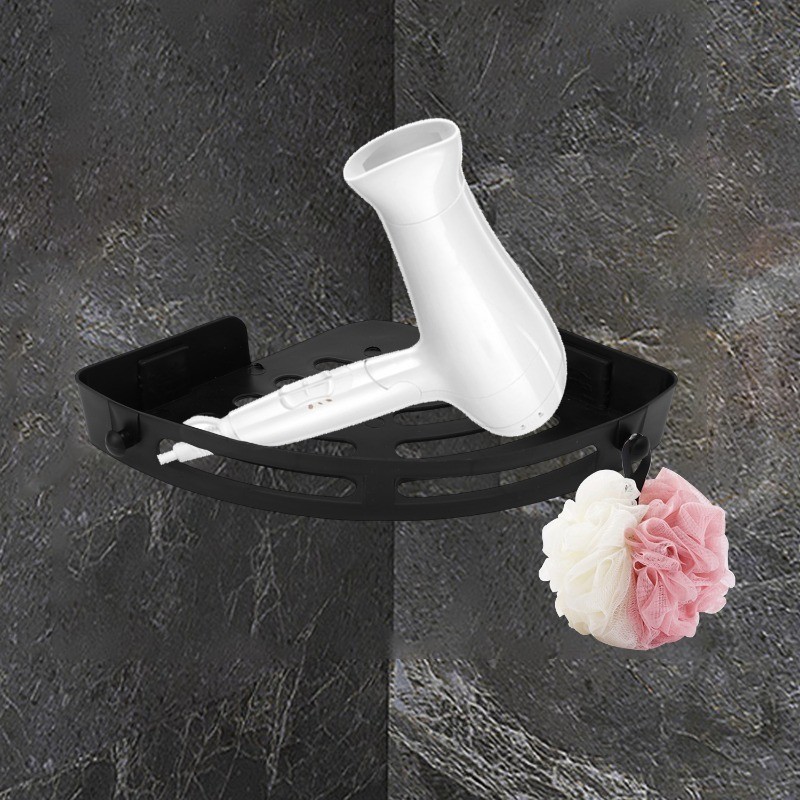 Punch Free Durable PP Triangular Storage Draining Rack Wall-mounted ...