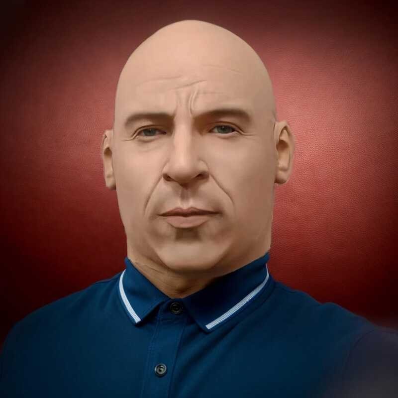 Jason 2024 Statham Realistic Bald Man Halloween Carnival Movie Cosplay ...