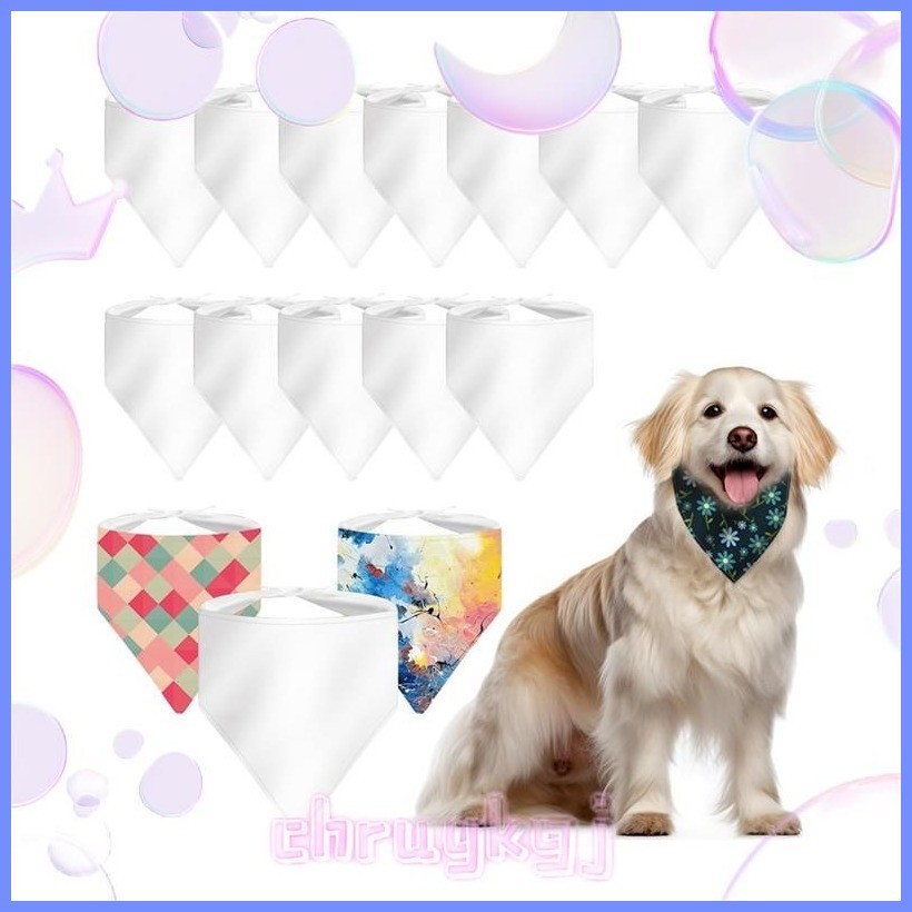 36 PCS Sublimation Blank Dog Bandana,DIY Holiday Dog Scarf, Sublimation ...