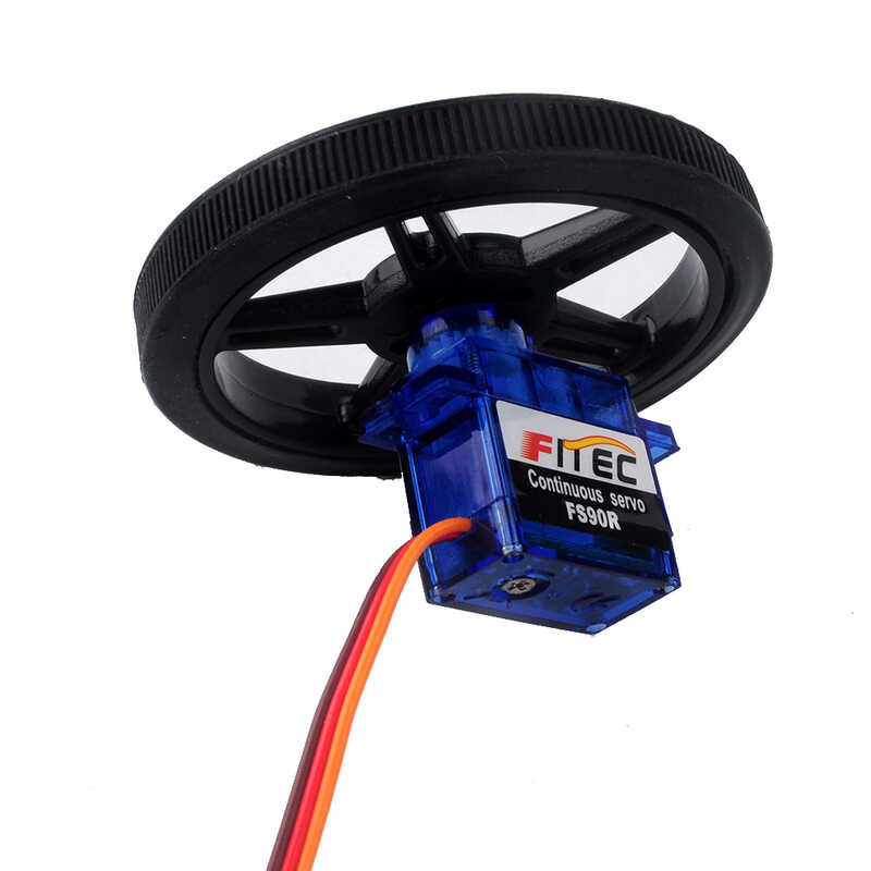 Feetech 4Sets FS90R 360 Degree Continuous Rotation Micro with Wheel ...