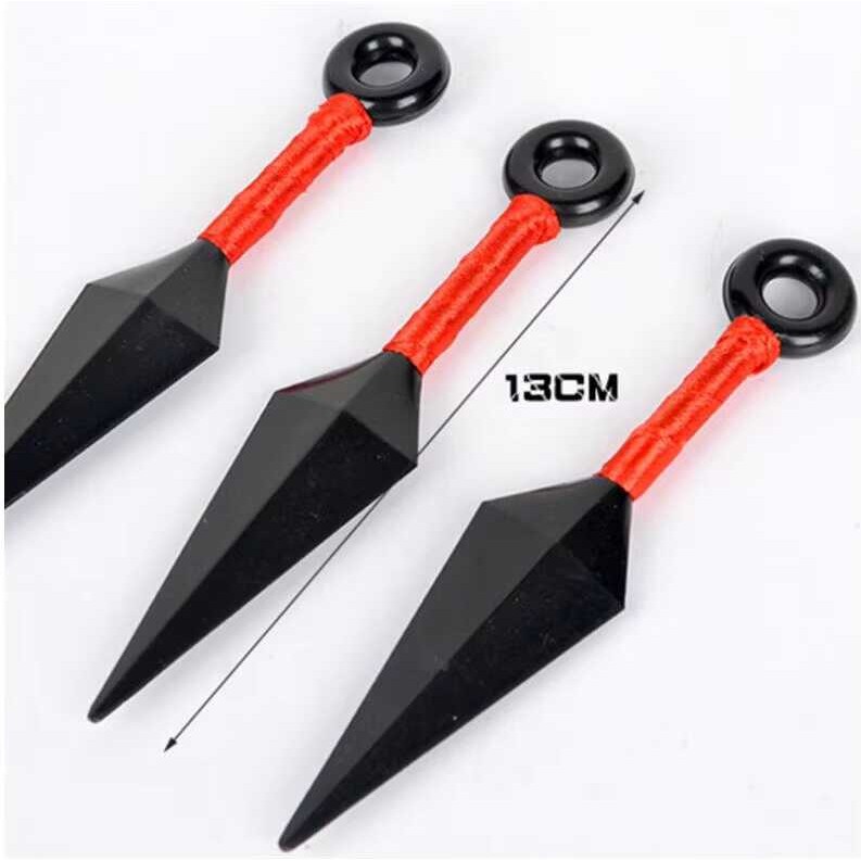 XM 3Pcs Anime Konoha Ninja Kakashi Cosplay Knives Weapons Prop Kunai ...