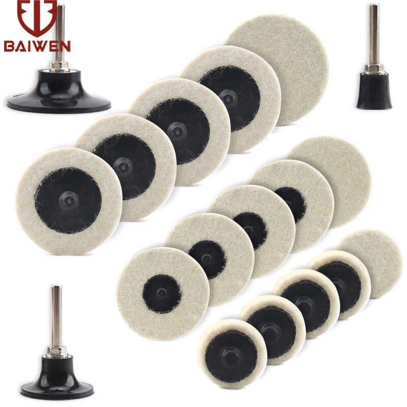 1/2/3 Inch Polishing Wheel Buffing Pads Compressed Wool Felt Fabric ...